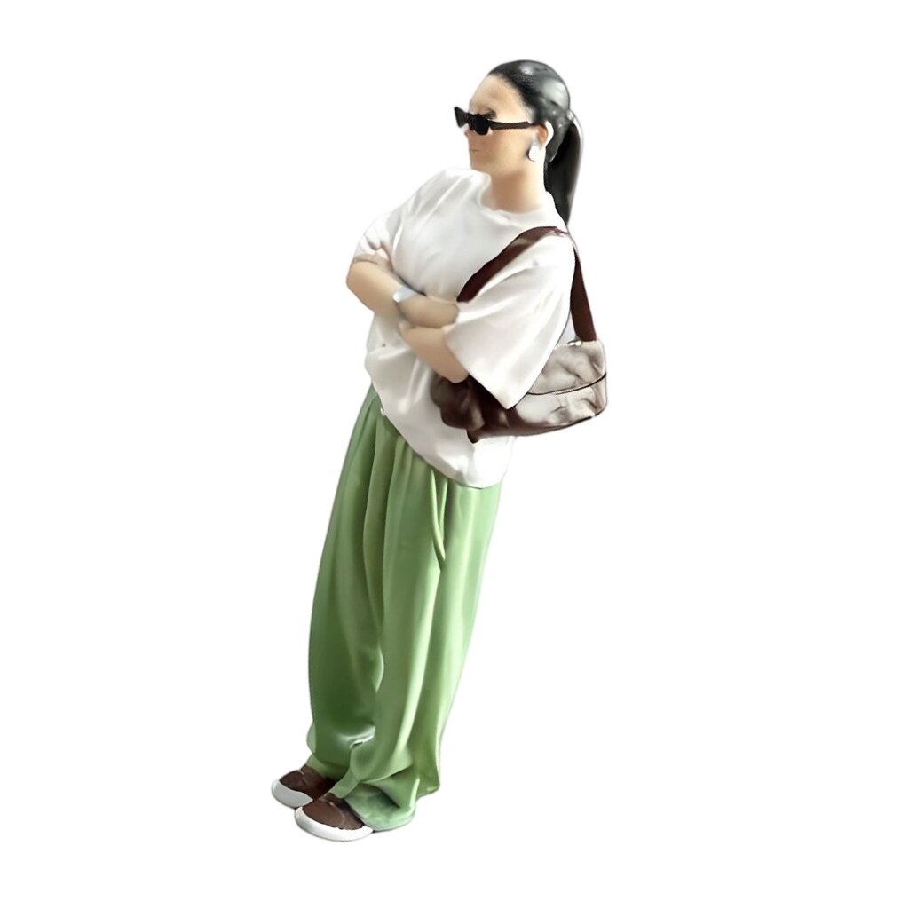 Миниатюрная модная фигурка в масштабе 1/64 из смолы для декора диорам