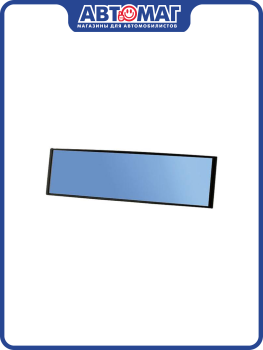 Зеркало заднего вида Carmate Convex Mirror, сферическое, 290 мм, хромовое напыление от яркого света и УФ лучей, черное, M11