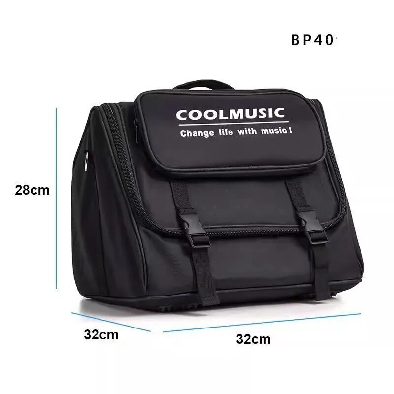 Рюкзак COOLMUSIC BP40 черный, 28x32x32 см, с внешними карманами