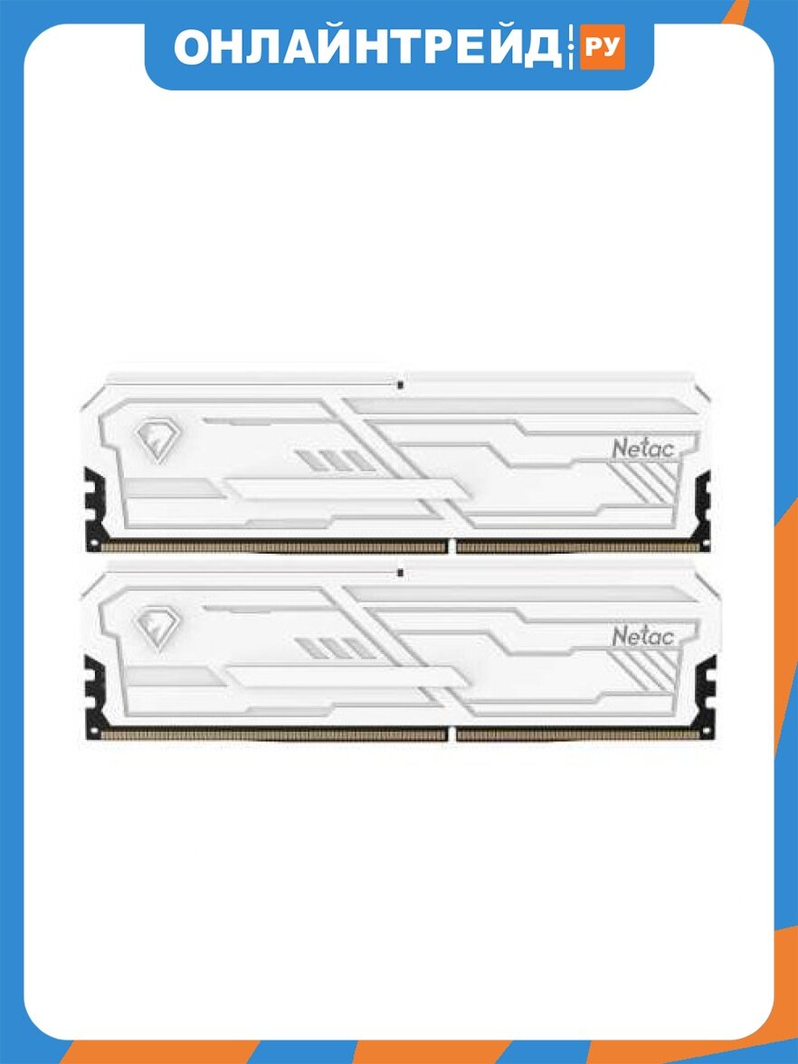 Оперативная память Netac Shadow III 32Gb (16Gbx2) DDR4-2666 DIMM White (NTSHD4P26DP-32W)