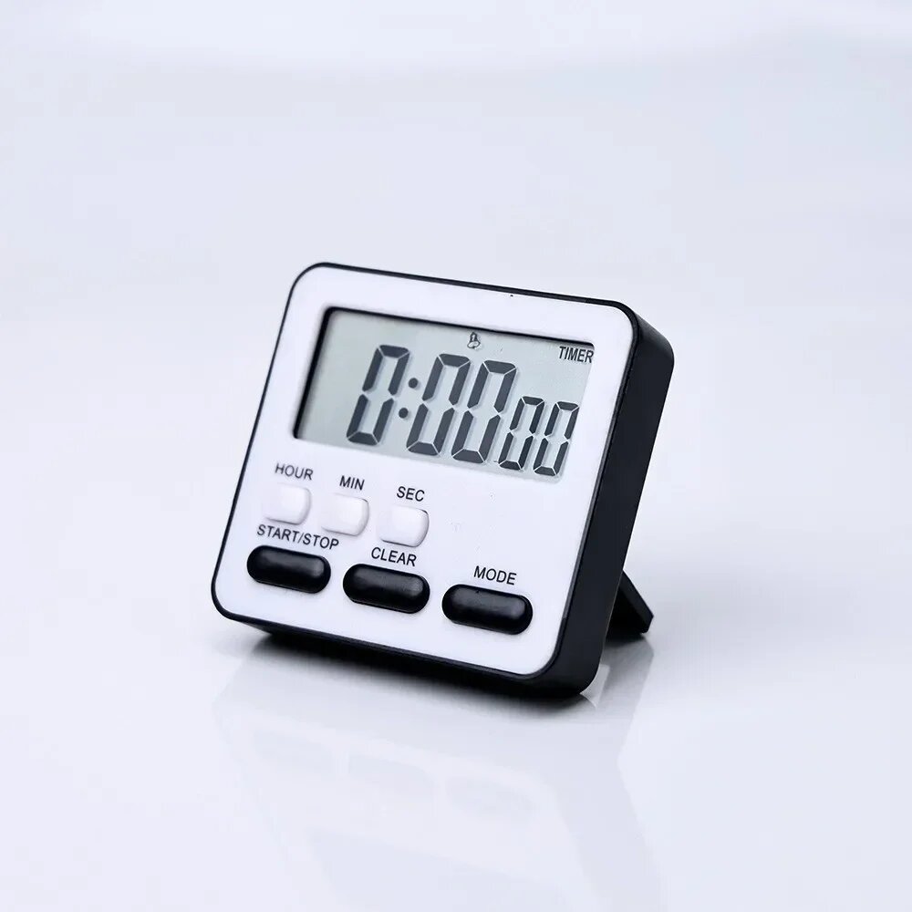 Цифровой таймер-будильник Silent Timer Черный, black