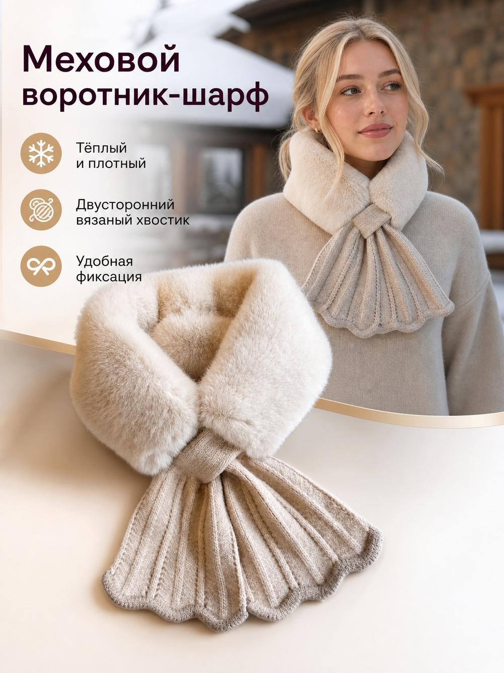 Шарф-манишка для мужчин и женщин