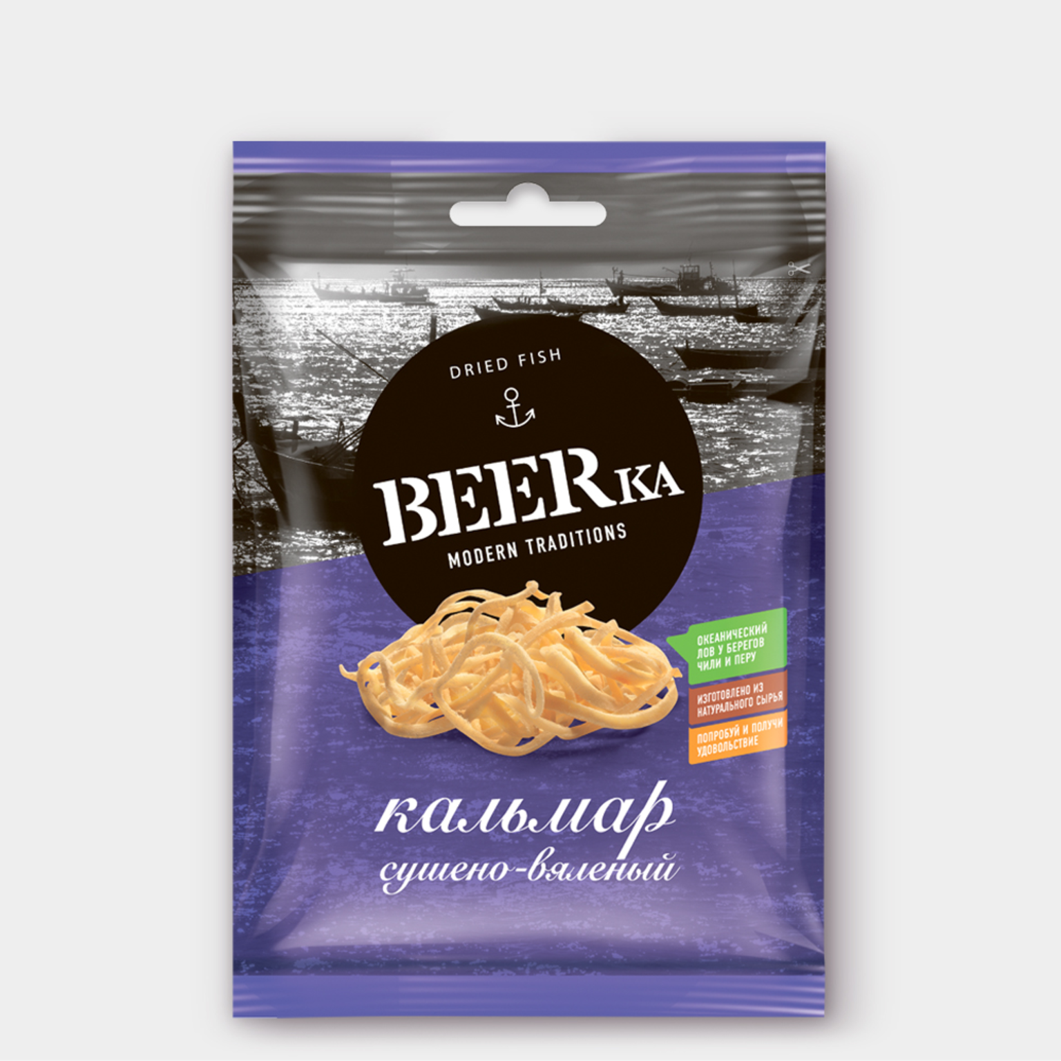 Beerka, кальмар сушёно-вяленый, 38 г