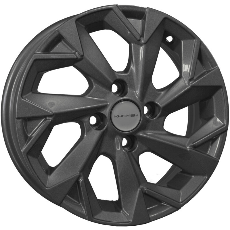 Диск колёсный литой Khomen Wheels KHW1402 14 дюймов 5.5J 4×98 вылет 35 dia 58.5 серый