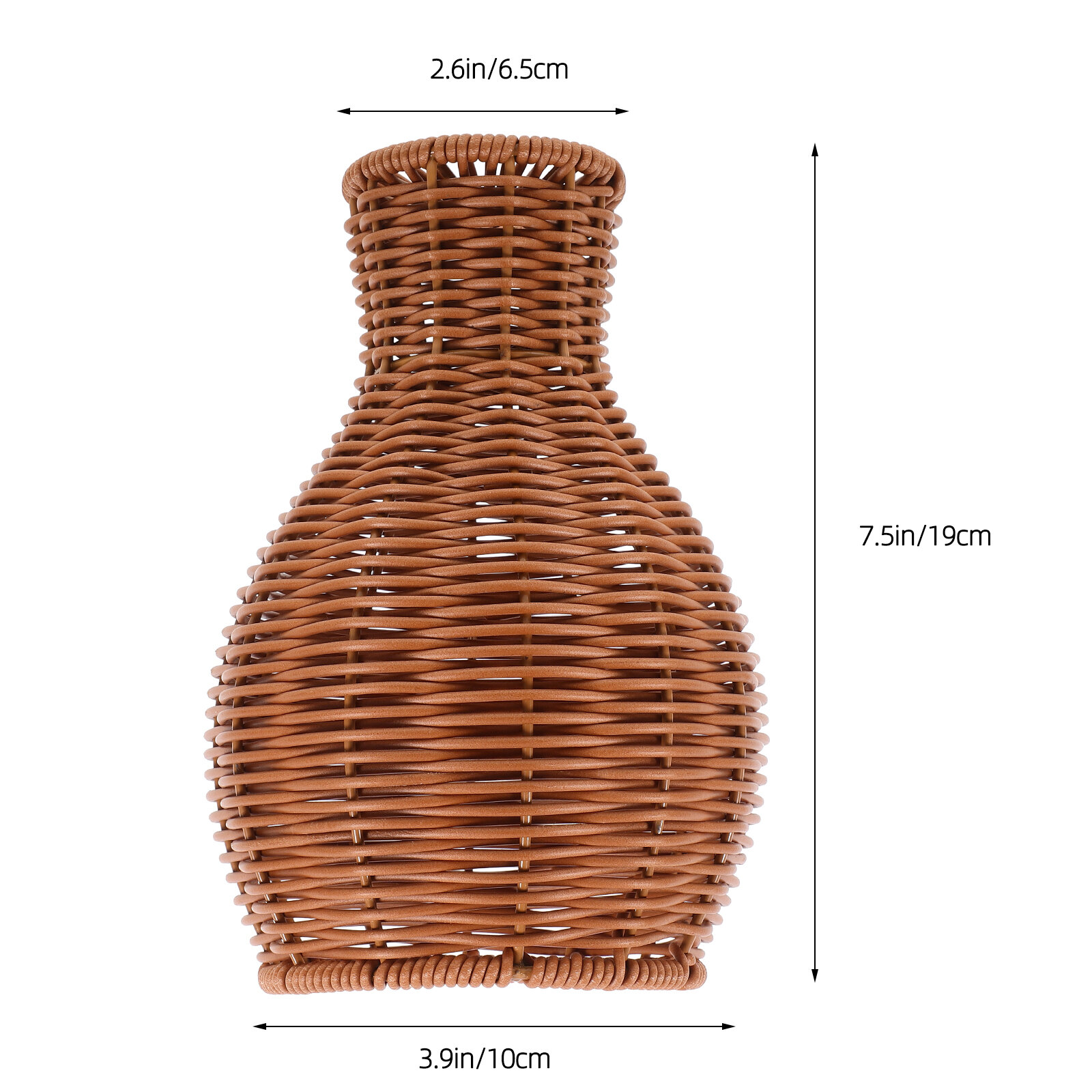 Vаза Для Цветов В Стиле Бхо Коричневого Цвета Размер 19.00X10.00X6.50Cm