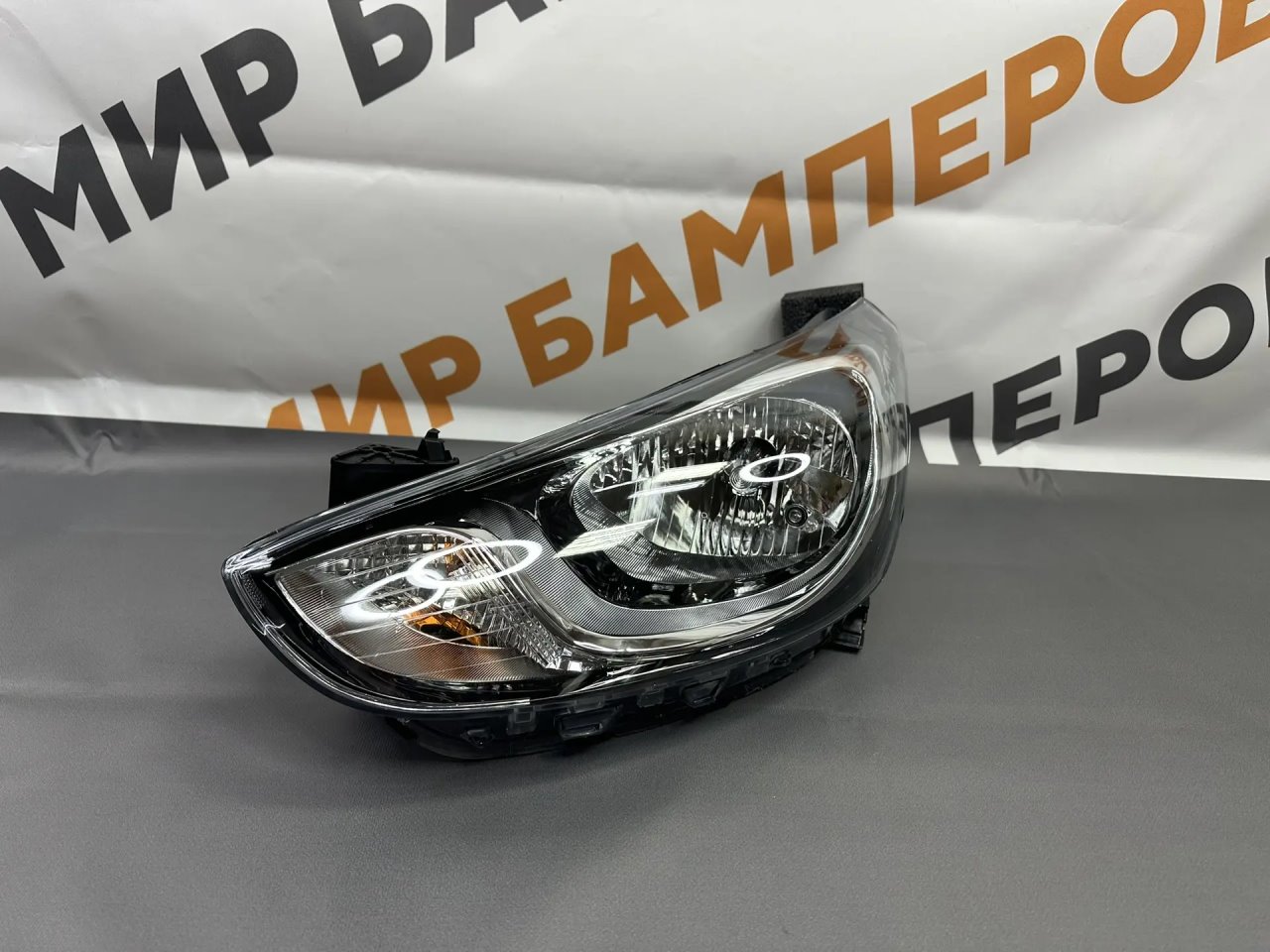 Фара левая Hyundai Solaris, 2010-2014 блок-фара производитель Gamma