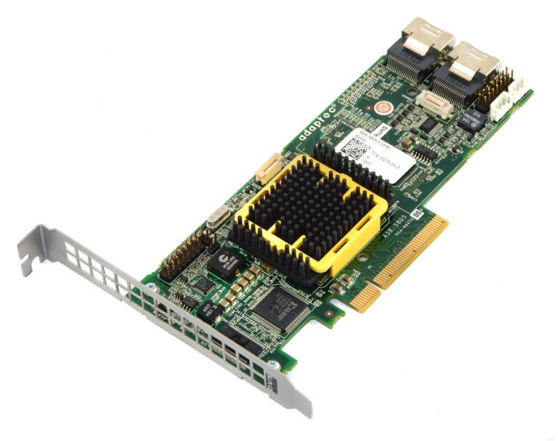 Контроллер Adaptec Microsemi 5805 ASR-5805 (формата 9260-8i L5-25121-28 L1-01144 ) аппаратный SAS SATA RAID c 2 портами SFF-8087 (на 8 дисков), слот PCI-E x8