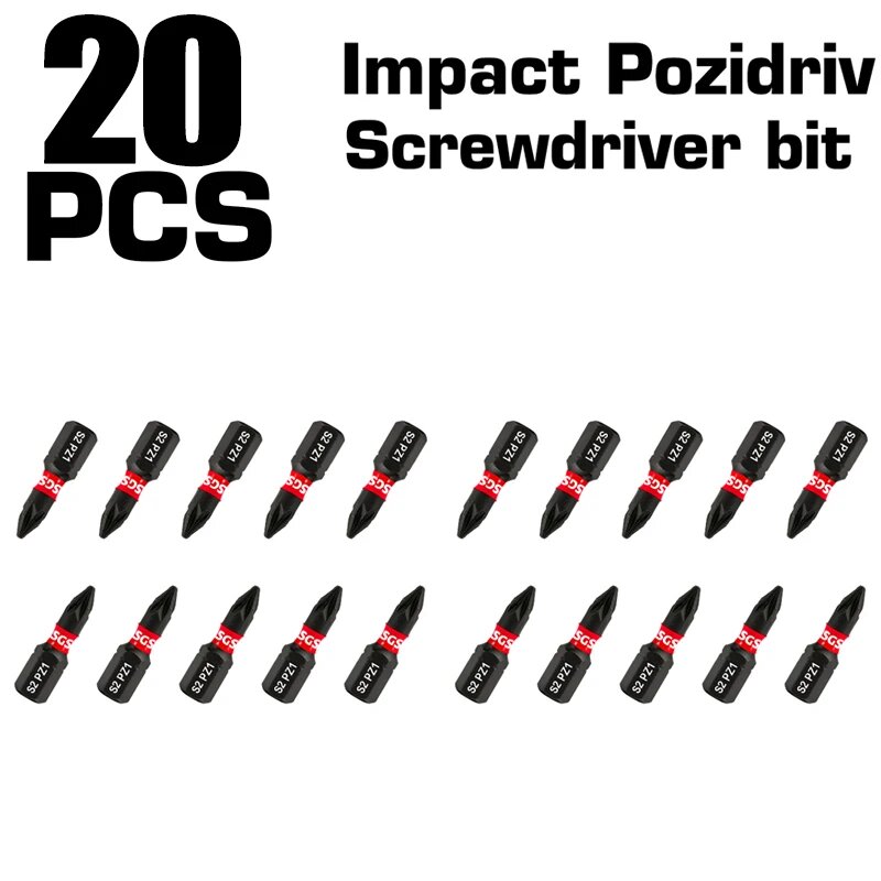 Набор бит Pozidriv Pz1 20 шт.