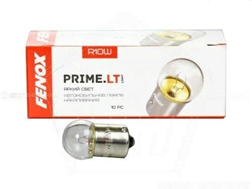 Лампа 12 v 10 w fenox (стоп-сигнал, габариты) ba15s (b1600)