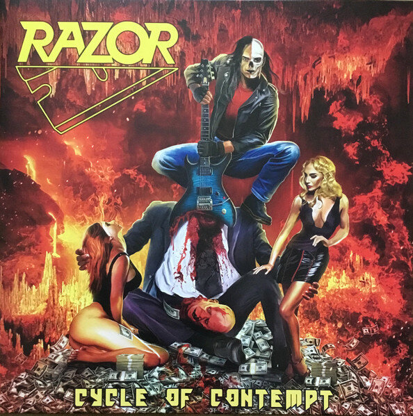 Виниловая пластинка Razor - Cycle Of Contempt, Vinyl, LP, Album, Yellow Neon