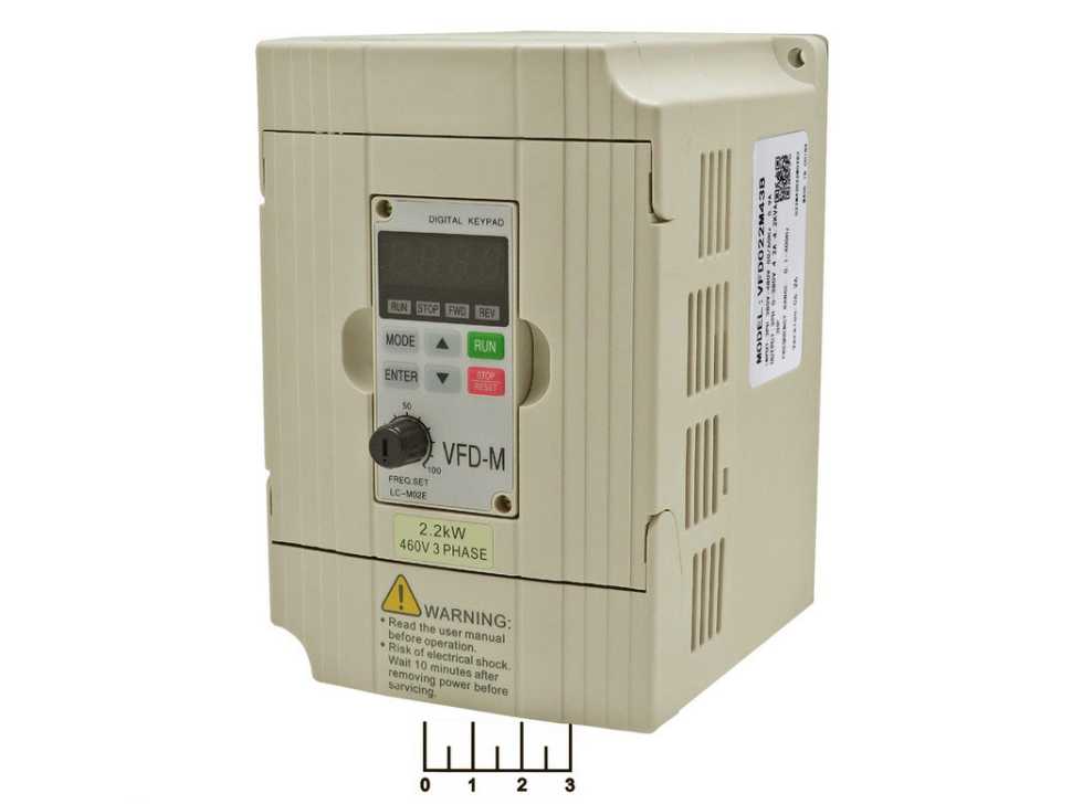 Преобразователь частоты VFD-M 2.2KW 022M43B (380V)