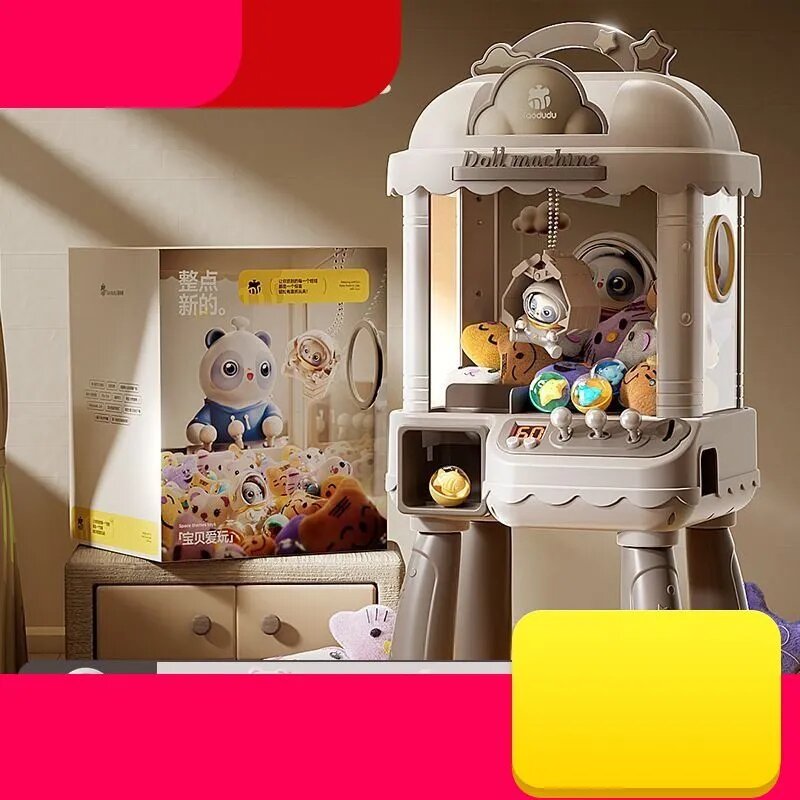 Игровой автомат хватайка с игрушками, аппарат для ловли игрушек-подарок на Рождество