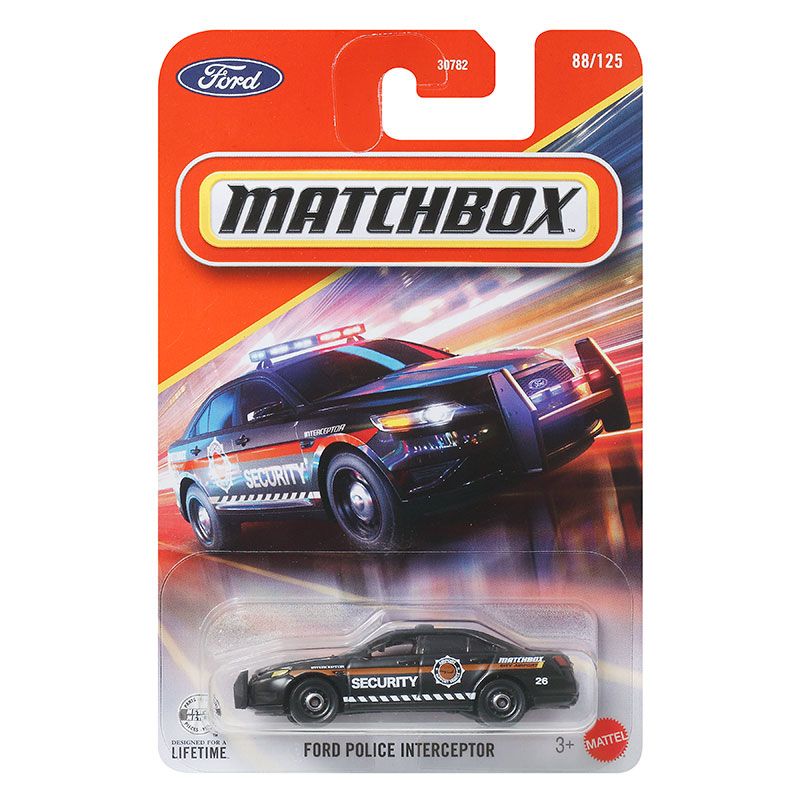 Машинка Matchbox Toys 1:64 Scale Die-Cast Basic Car 30782 Ford Police Interceptor