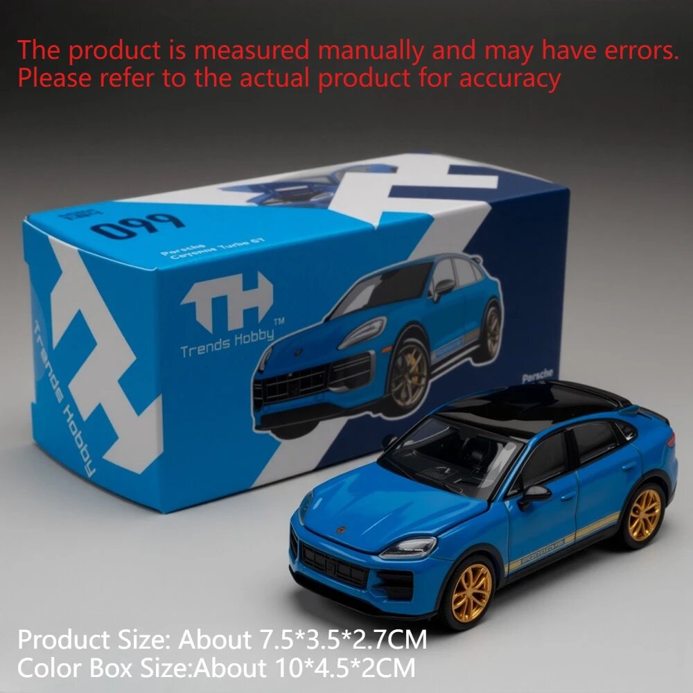 Модель Porsche Cayenne Turbo GT 1:64 Makeda Blue