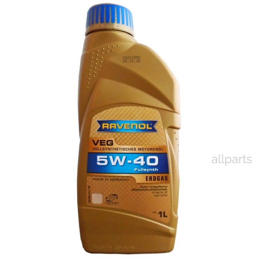 RAVENOL 4014835848313 Масло моторное VEG SAE 5W-40 (1л)