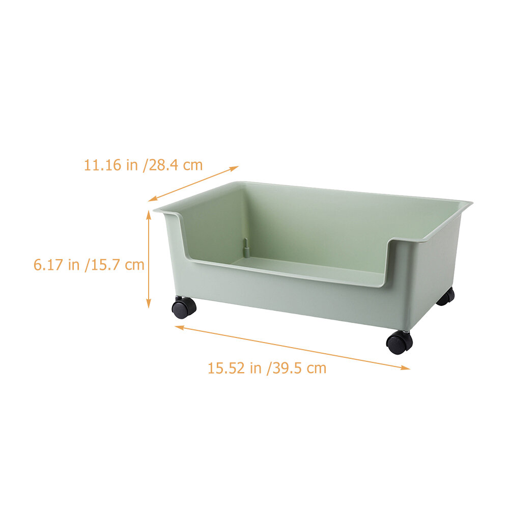 Ящик Для Хранения Книг На Колесиках Под Вешалку В Гардероб 39.5X28.4Cm