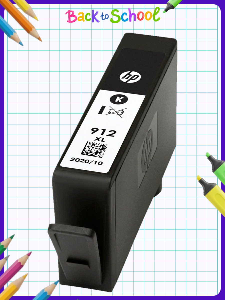 Картридж для струйного принтера HP 912XL High Yield Black 3YL84AE