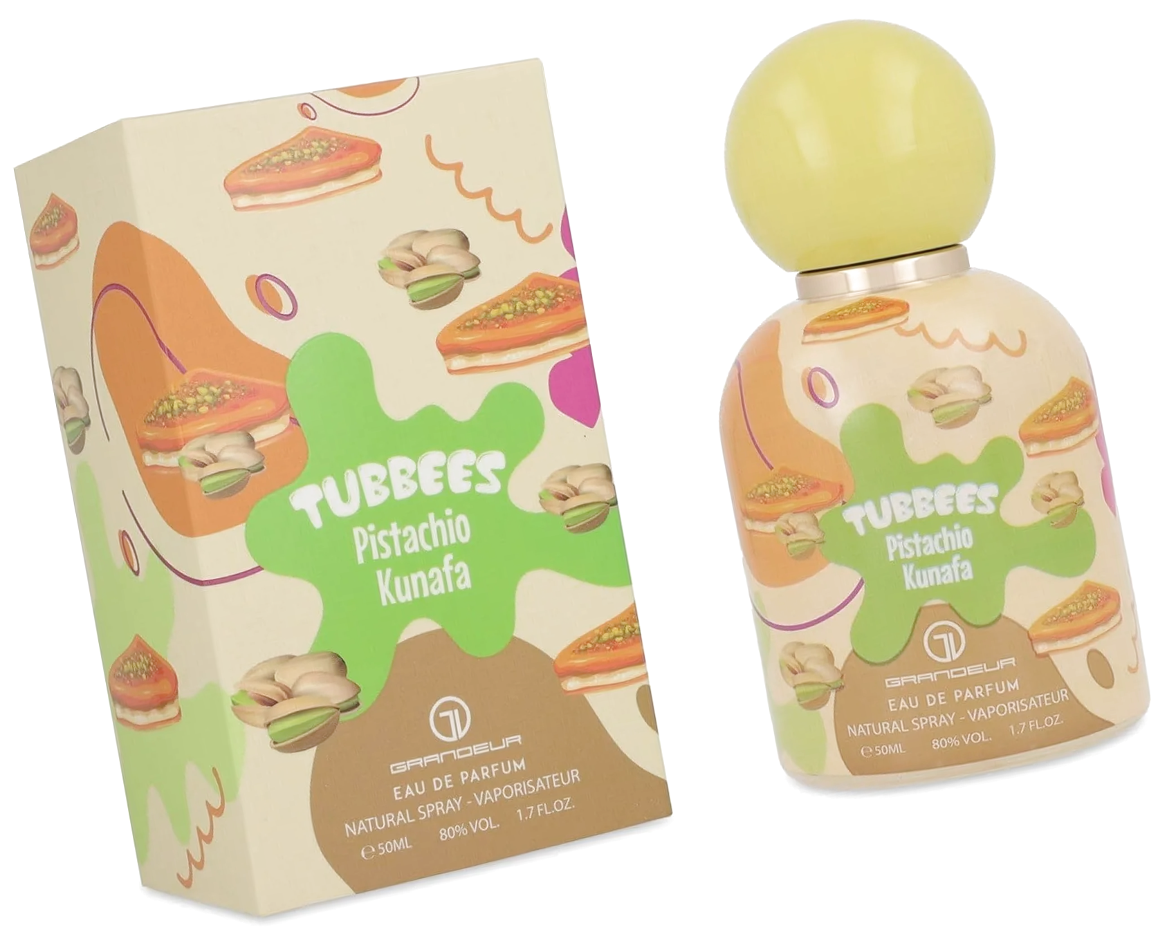 Tubbees Pistachio Kunafa парфюмерная вода унисекс 50 мл / Тубиз Фисташио Кунафа