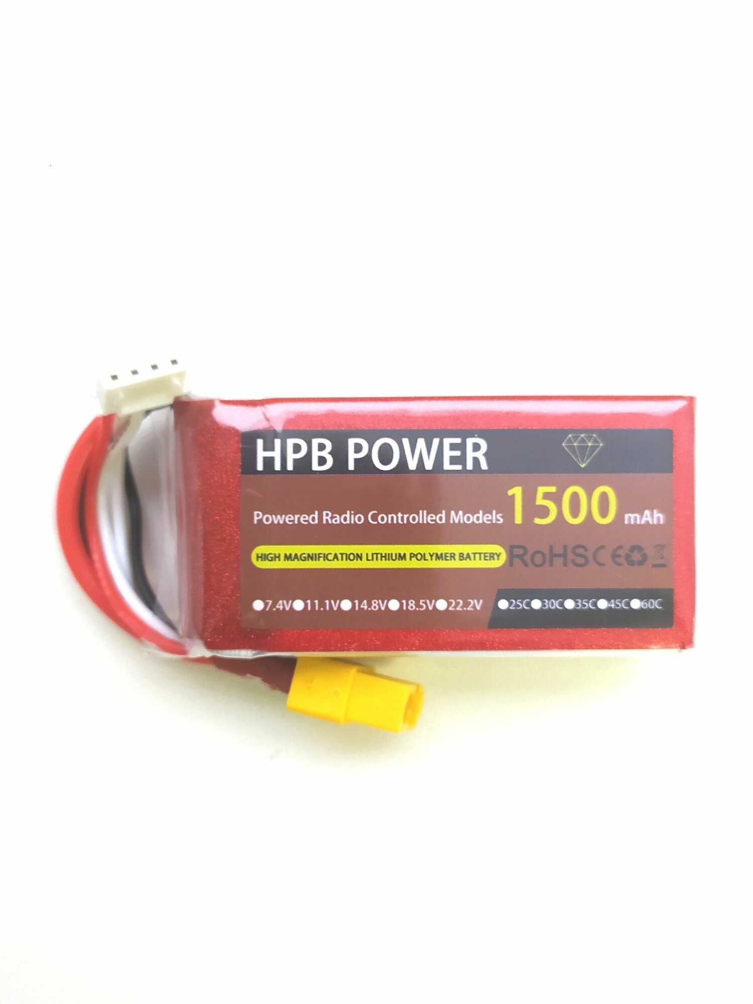 Аккумулятор LiPo 11,1V, 1500mAh, 30C XT60