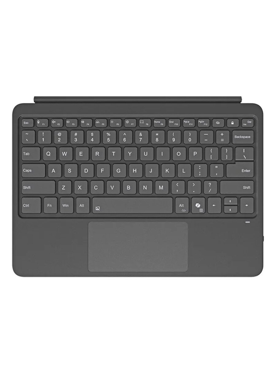 Тонкая портативная магнитная клавиатура Bluetooth для Surface Pro 12-го поколения, серая, с подсветкой