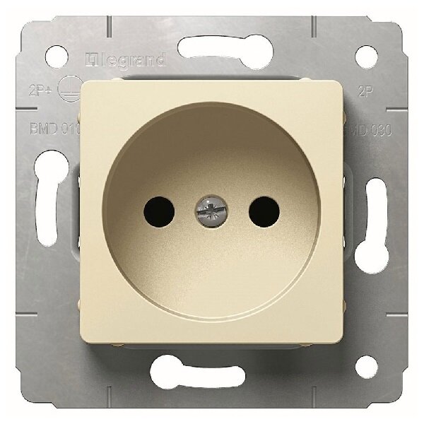 Legrand (Легранд) Розетка без заземления слоновая кость, Cariva 773716
