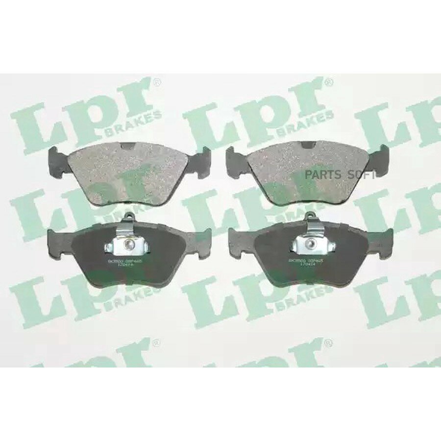 LPR 05P465 Колодки тормозные OPEL OMEGA B/VECTRA A/SAAB 900 93-98 передние