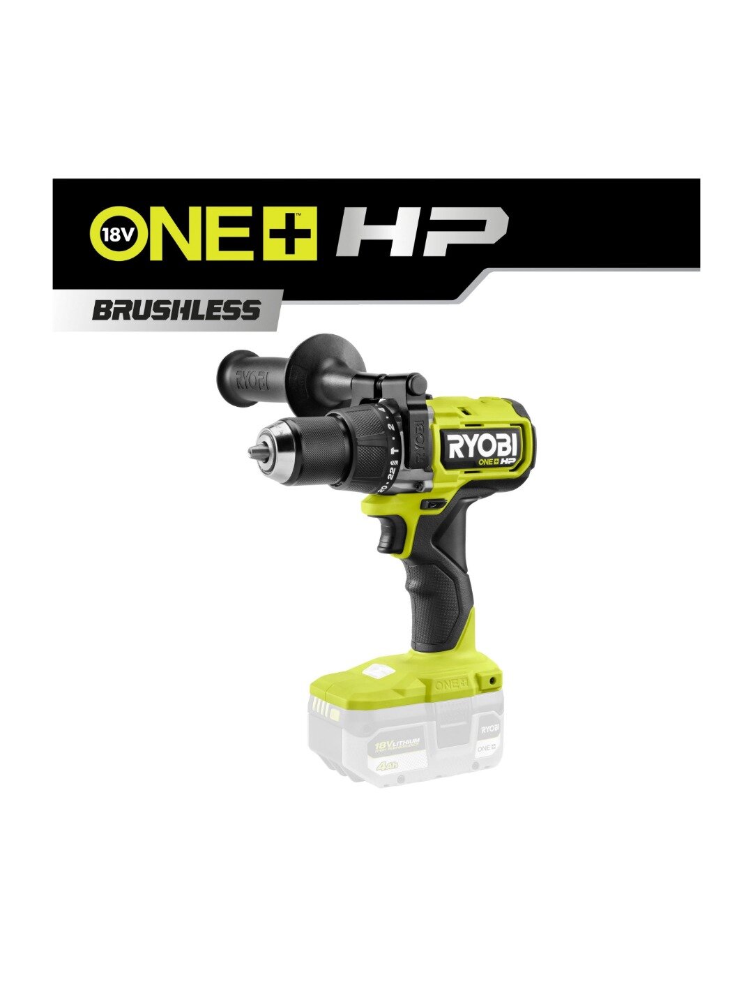 Дрель-шуруповёрт ударный аккумуляторный RYOBI RPD18X1-0, 18 В, 105 Н·м, без аккумулятора