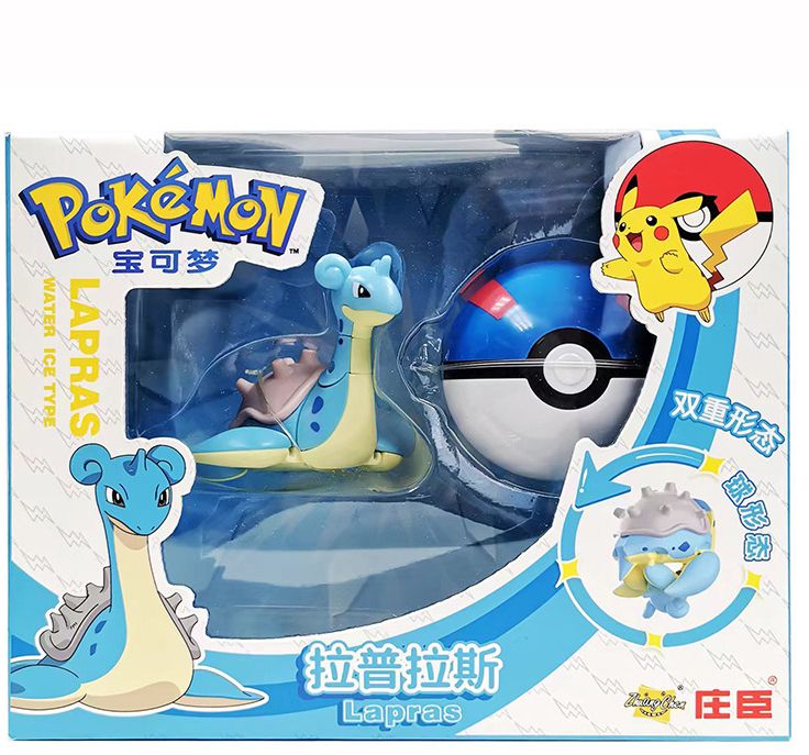 Покемон - Pokemon трансформер в покеболе фигурка Пикачу Бластуаз