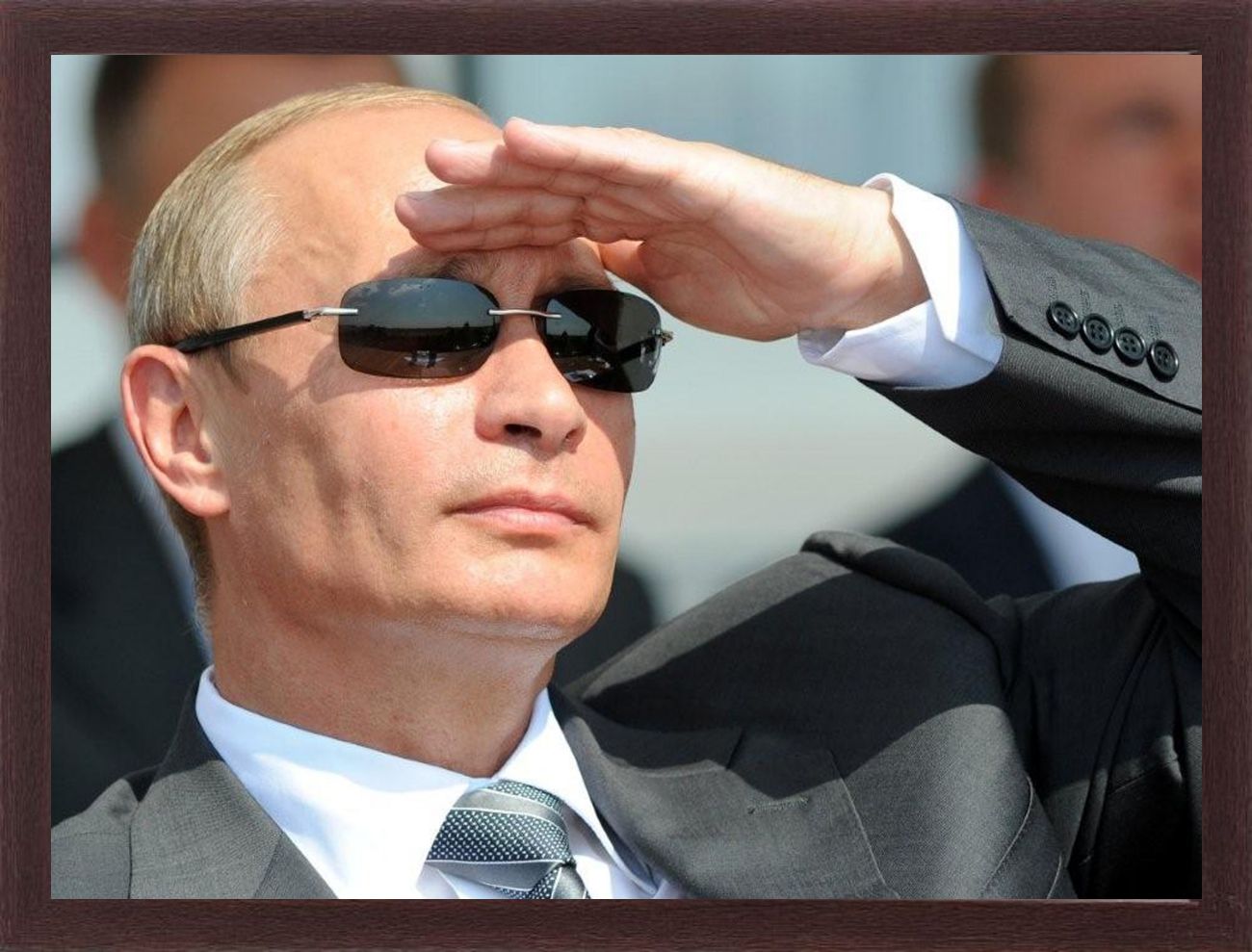 Портрет Владимира Путина, 21х30см, на холсте, в раме
