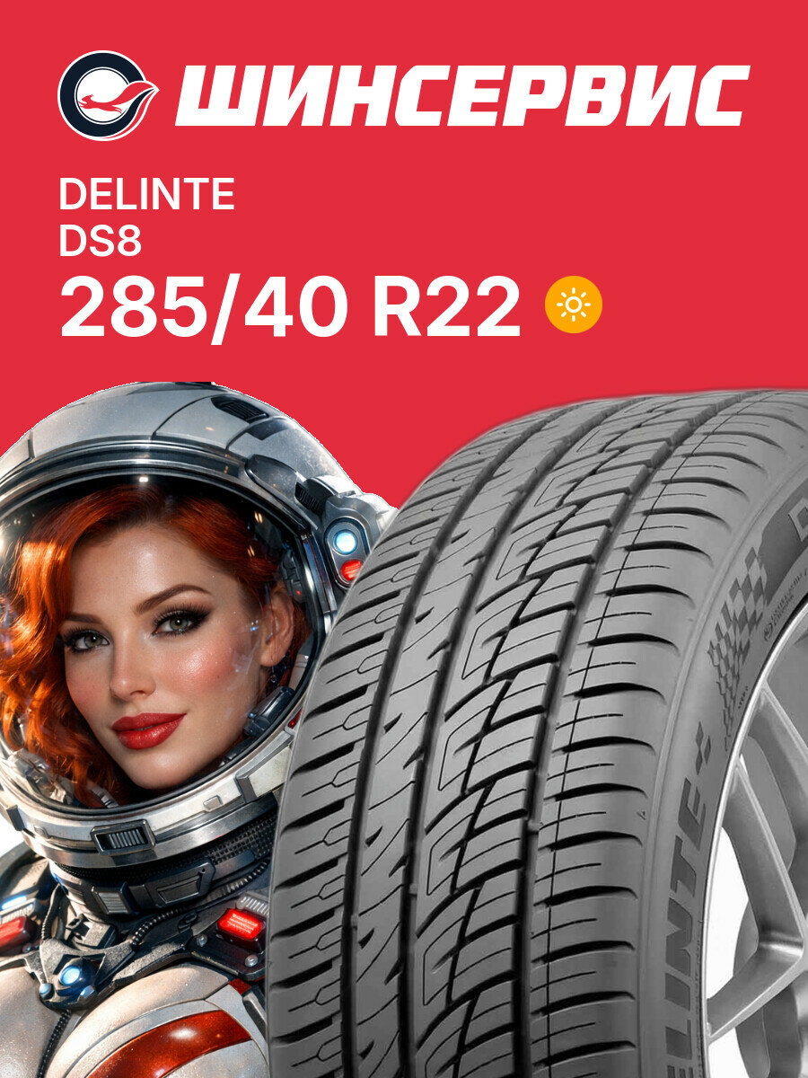 Летняя шина Delinte DS8 285/40 R22 110 W, летняя автомобильная резина