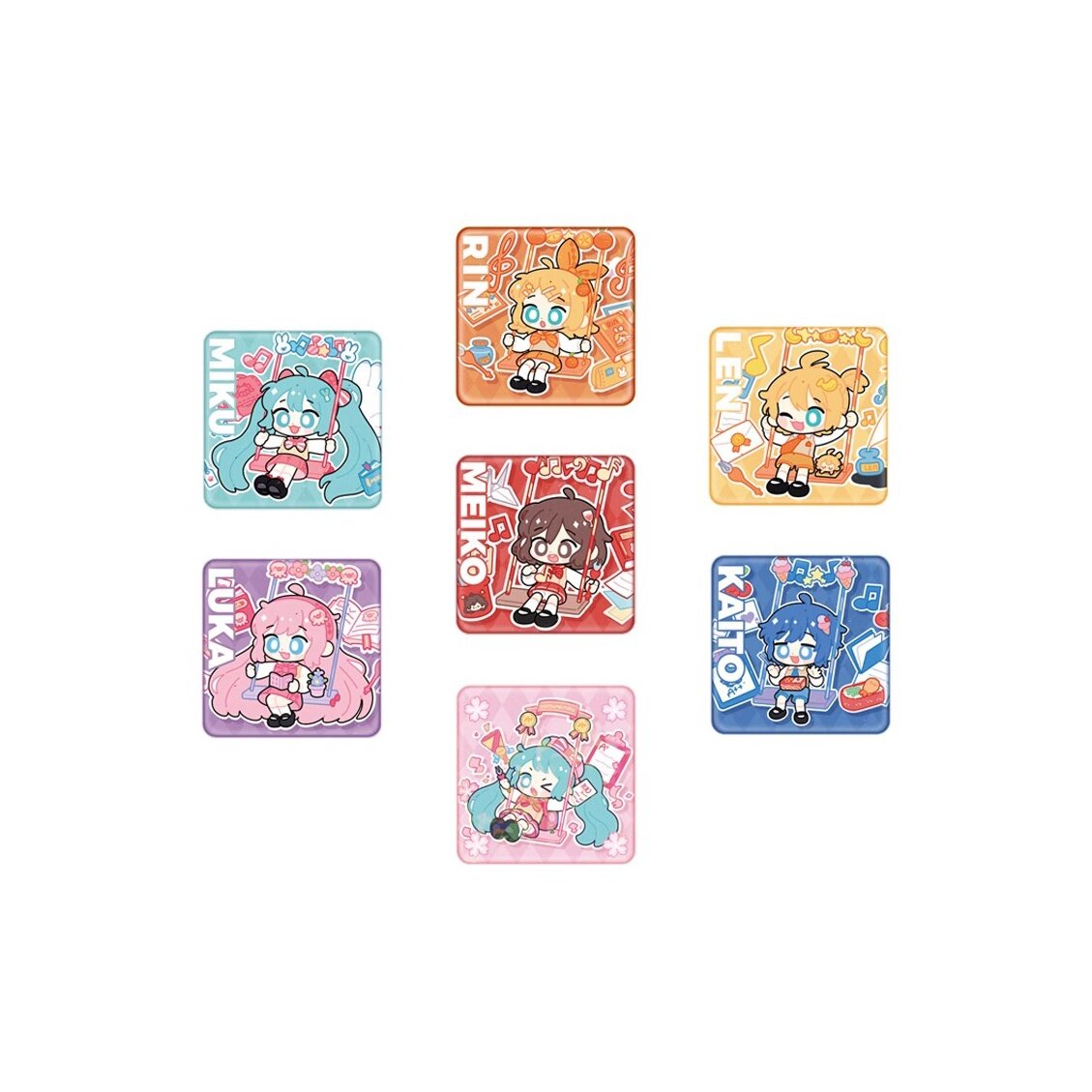 MOEYU Hatsune Miku Tinplate Badge Anime Merchandise Badges