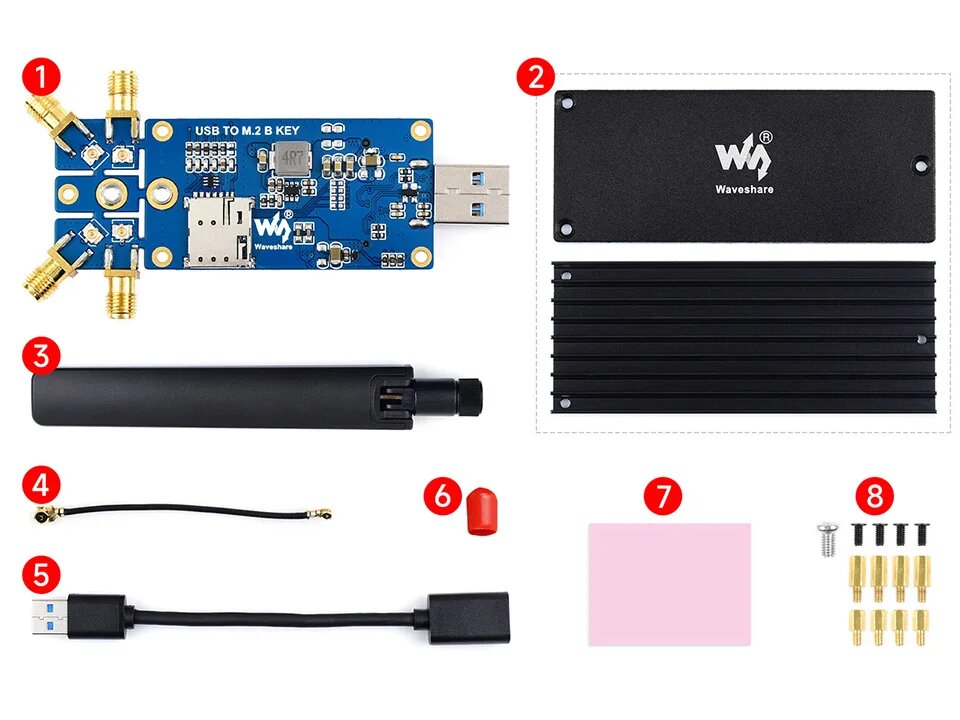 Расширительная плата 5G Caturda для Raspberry Pi 4