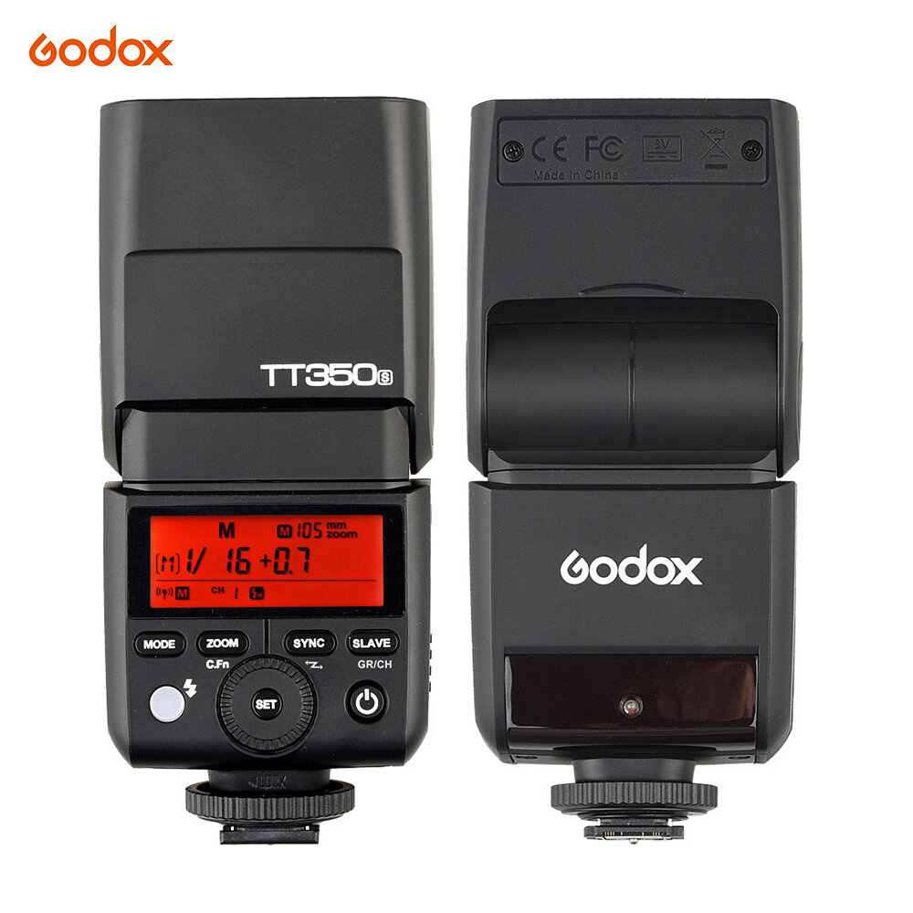 Godox TT350S, TTL, 1/8000С HSS, мини вспышка с функцией Master & Slave, для Sony ILDC камер