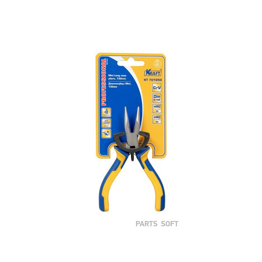 Длинногубцы 130 мм Kraft KRAFT KT701050 | цена за 1 шт