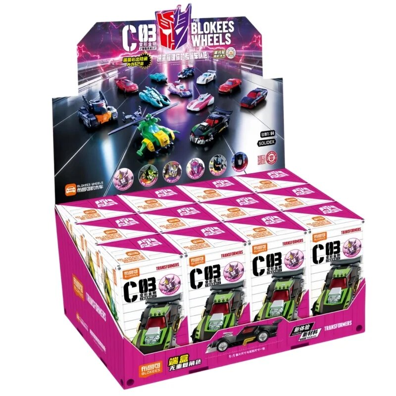 Коллекционная игрушка Blokees Transformers Blind Box C03: Гоночный автомобиль 12PC Whole Set VOL.3