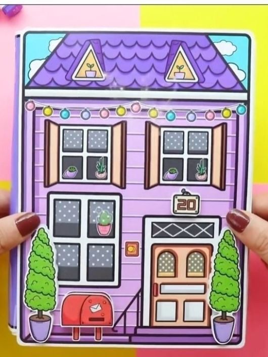 Настольная игра на липучках Бумажный Дом 3D Тока Бока