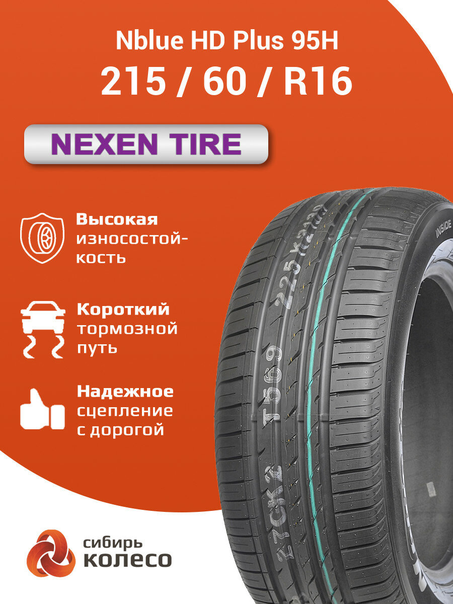 215/60R16 Nexen Nblue HD Plus 95H