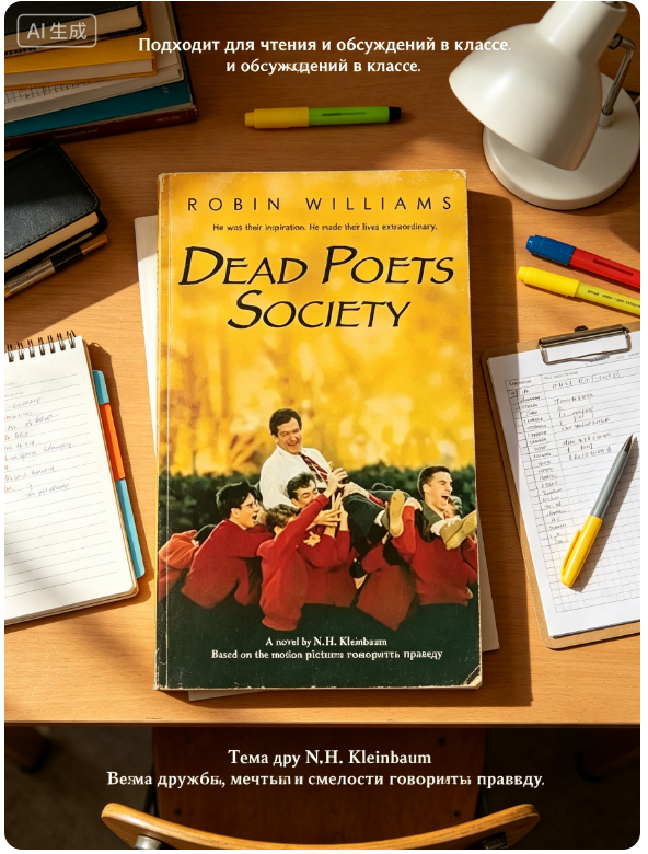 Dead Poets Society Книга в твердом переплете для чтения и коллекционирования — фото 1