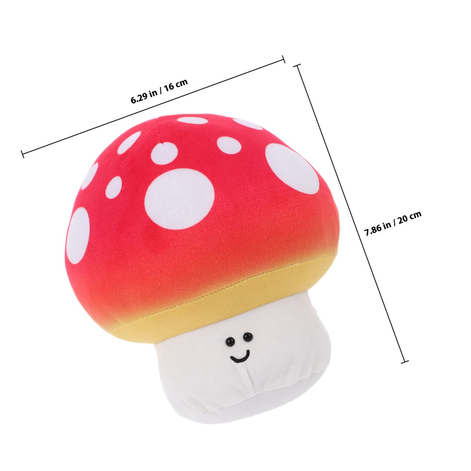 Красивая Подушка В Forme Гриба Кawaii Мягкая И Уютная 20.00X16.00X16.00Cm