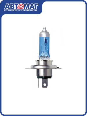 Лампа H4 12V 60/55W P43t-38 Crystal Vision PHILIPS блистер (1шт.), PHILIPS-12342CVB1
