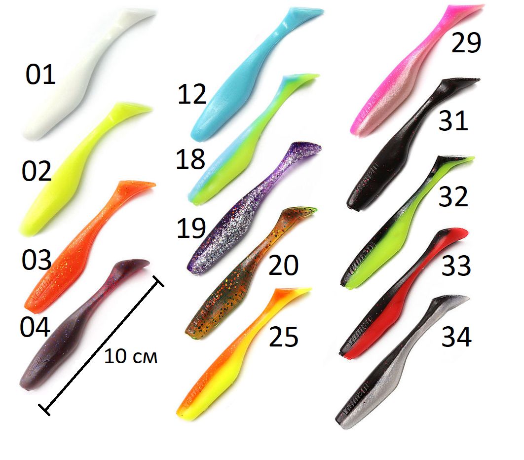 Виброхвост YAMAN Greedy Shad, р.4