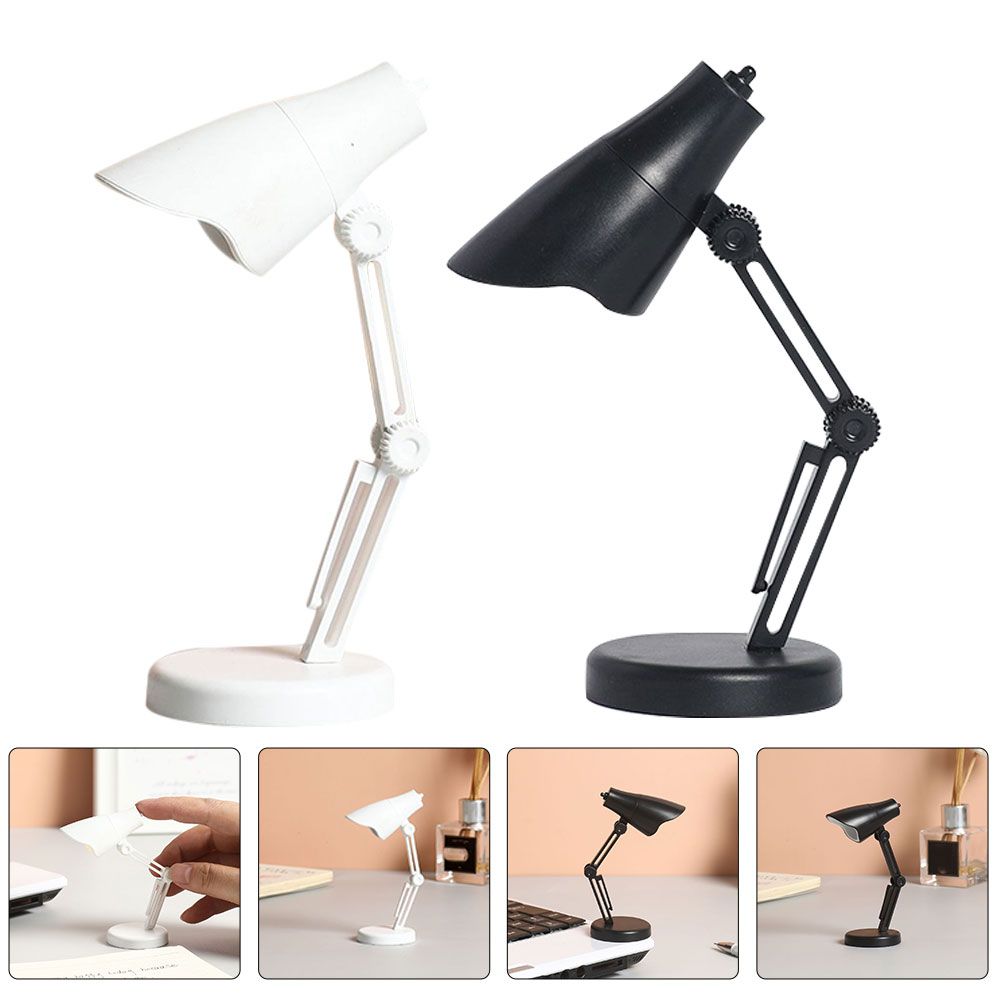 Складная мини led лампа из abs белого цвета для домашнего освещения, 2 шт