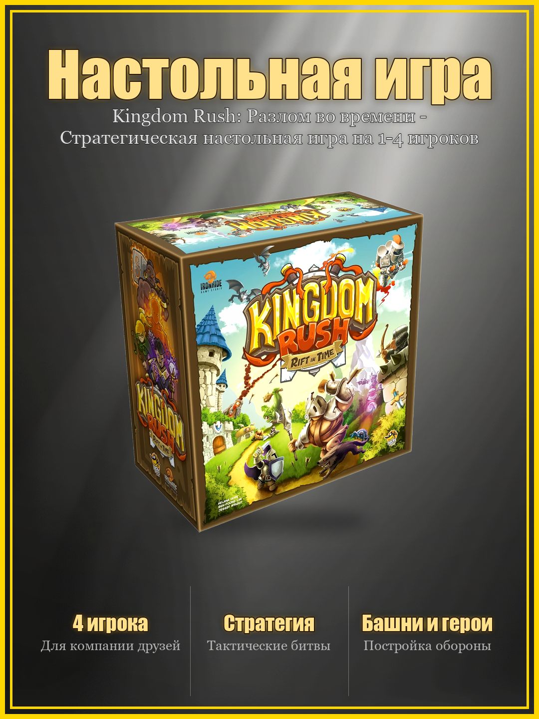 Kingdom Rush: Разлом во времени - Стратегическая настольная игра на 1-4 игроков