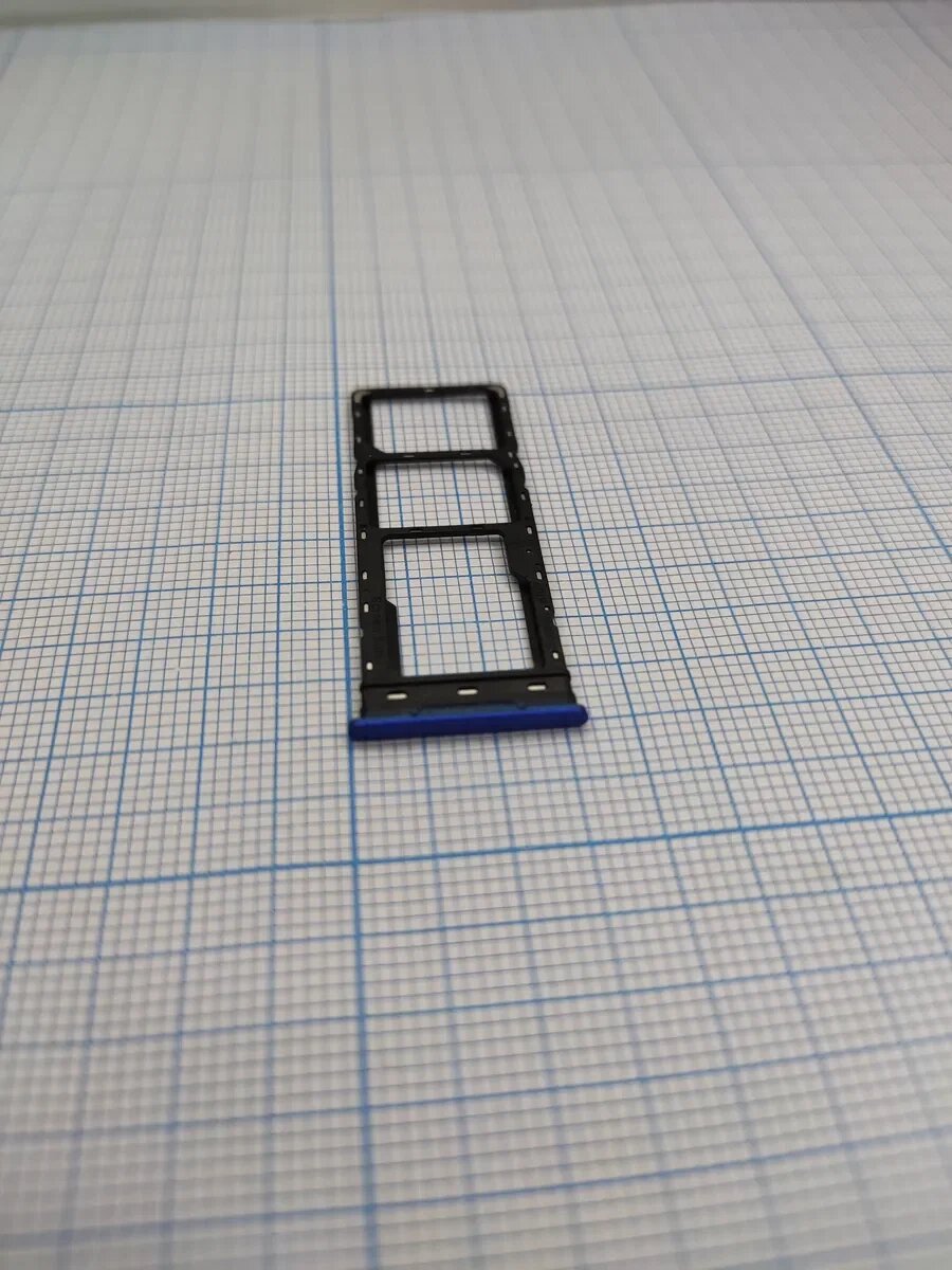 Держатель SIM-карты для Tecno Pova Neo 3 (синий) лоток / слот