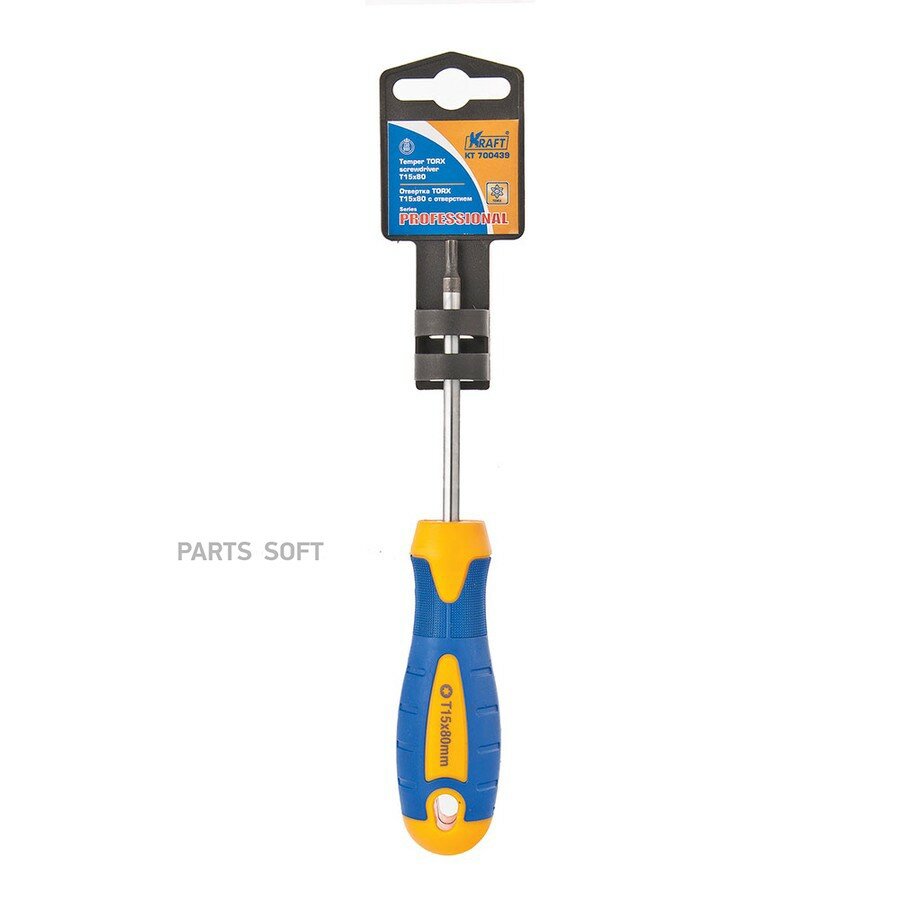 Отвертка Torx T15 80 мм Kraft KRAFT KT700439 | цена за 1 шт