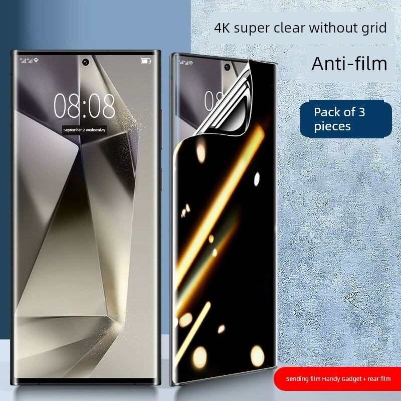 Samsung Galaxy S21 Ultra 4K Анти-бликовое закаленное стекло для экрана с разблокировкой отпечатка пальца, прозрачное, 3