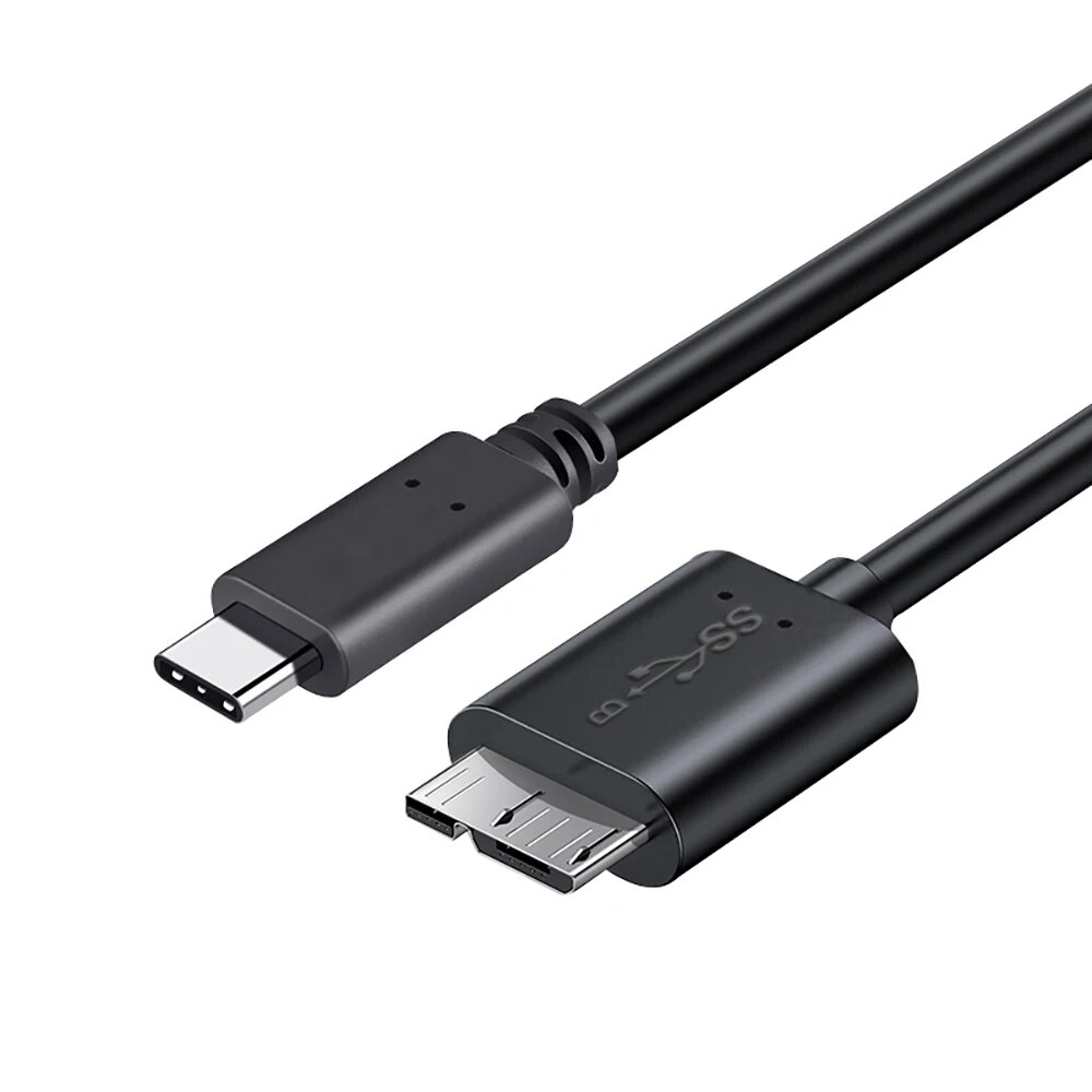 Кабель UGOjP USB C - Micro B 5 Гбит/с 0.2m