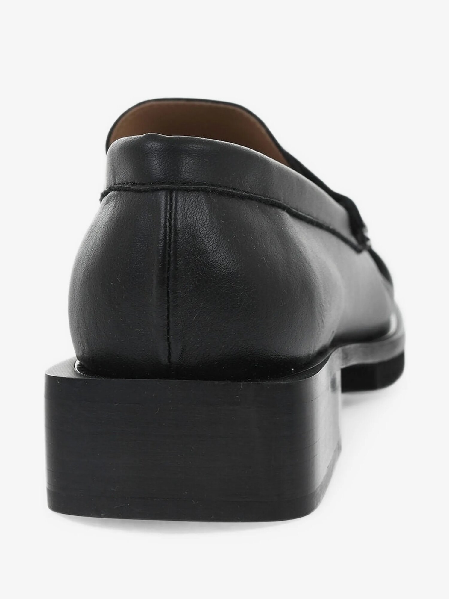Лоферы GANNI Logo-plaque leather loafers, размер 9, черный — фото 1