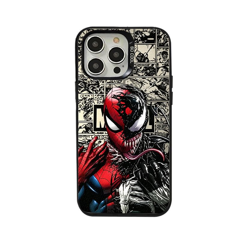 Чехол на Aйфон 17 Про Макс / IPHONE 17 PRO MAX чёрный с изображением в стиле комиксов пластиковый
