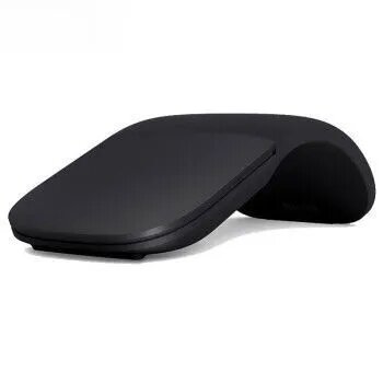 Беспроводная компьютерная мышь Montions в стиле Microsoft Arc Mouse, черная, для работы и повседневного использования